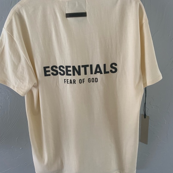 Fear of God | Shirts | Essentials Fear Of God Cream Tee Shirt | Poshmark